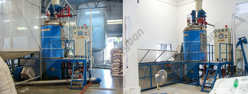 EPS Auto Batch Type Pre Expanders Foam Machine With Fluidized Drying Beds - Buy EPS pre expander ...